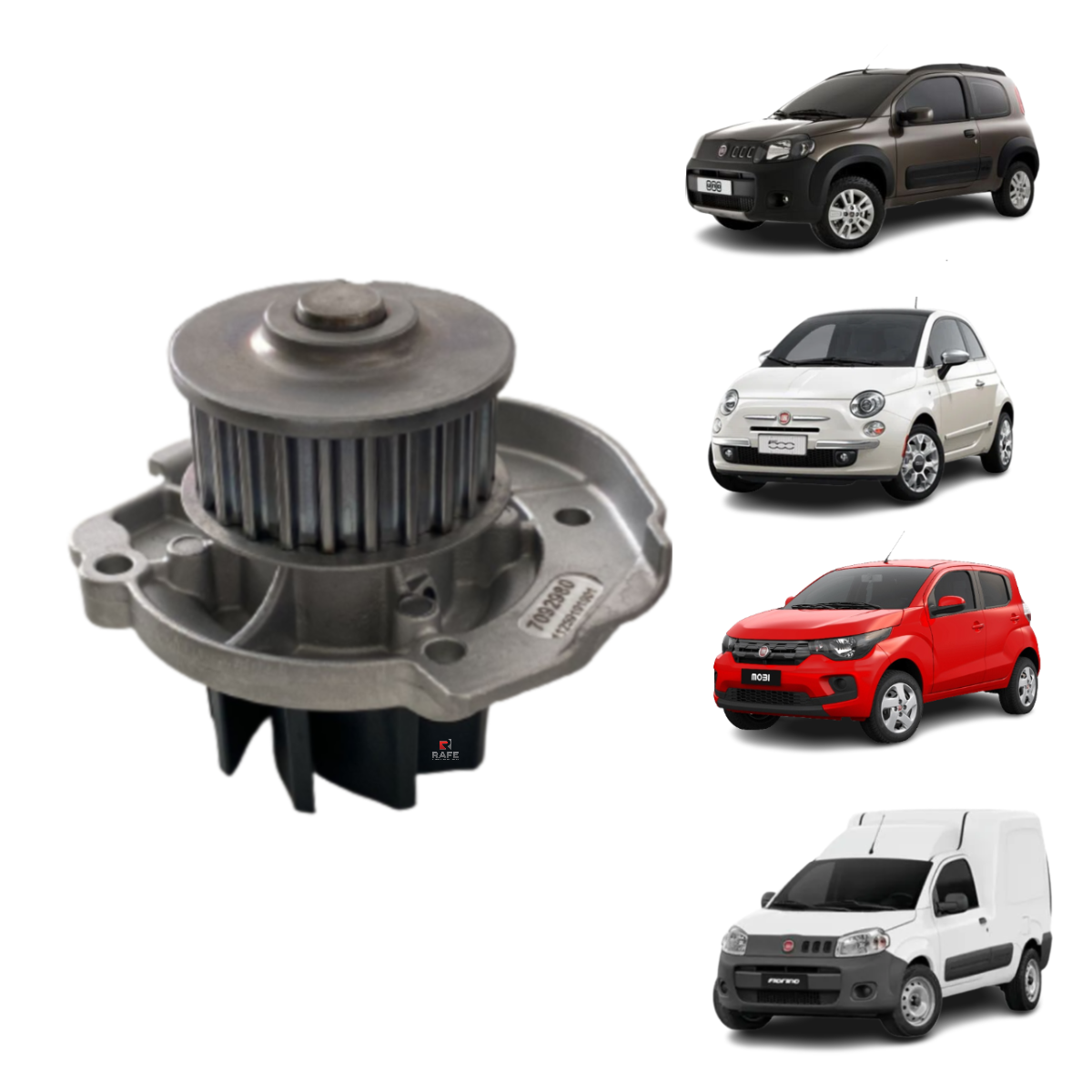 Bomba D’água Do Fiat 500, Mobi, Fiorino E Uno – Original - Rafe Auto Peças