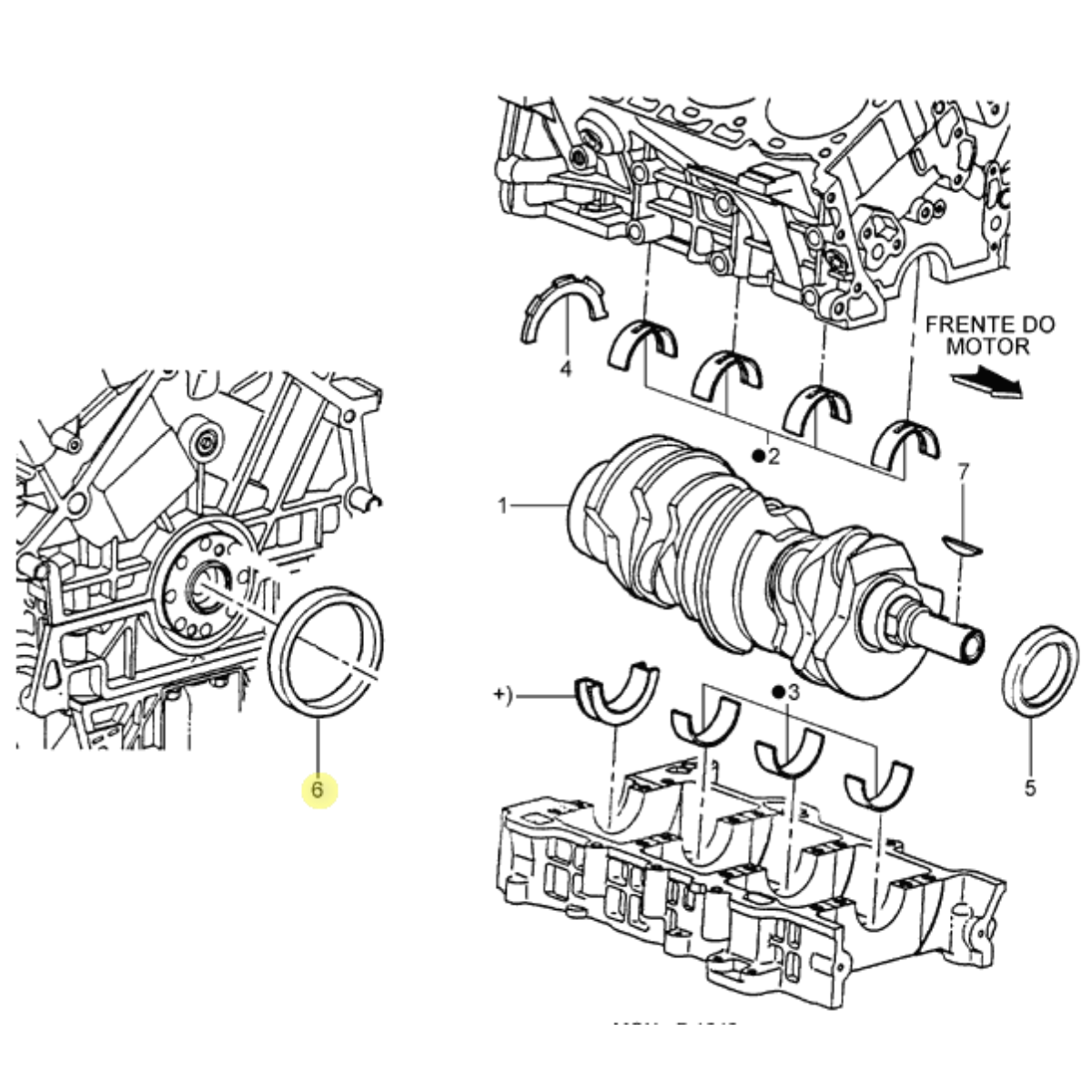 Retentor Traseiro Virabrequim Mondeo 2.5l E Ranger 2.3l - Rafe Auto Peças